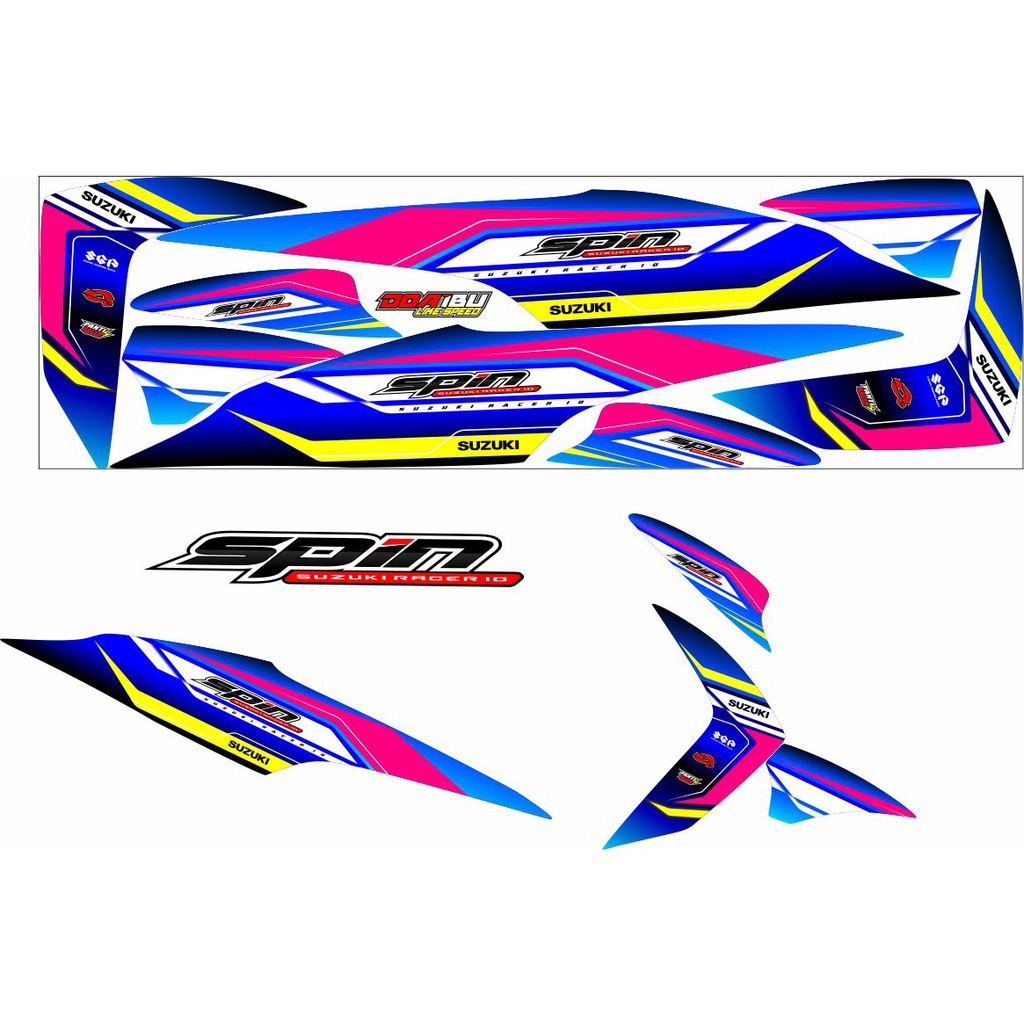 Jual STIKER STRIPING VARIASI MOTOR SUZUKI SPIN 125 MOTIF VARIASI ...