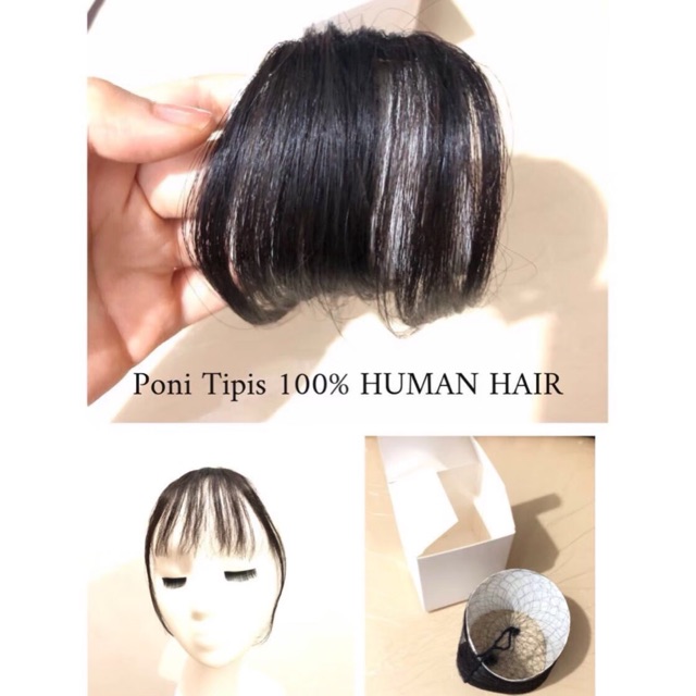 Jual Poni Tipis 100% Human Hair Alita | Shopee Indonesia