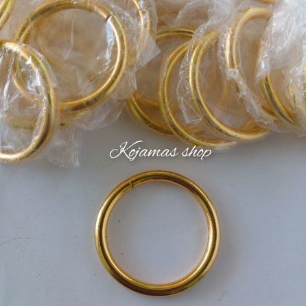 Jual ring bulat 5cm tebal gold | Shopee Indonesia