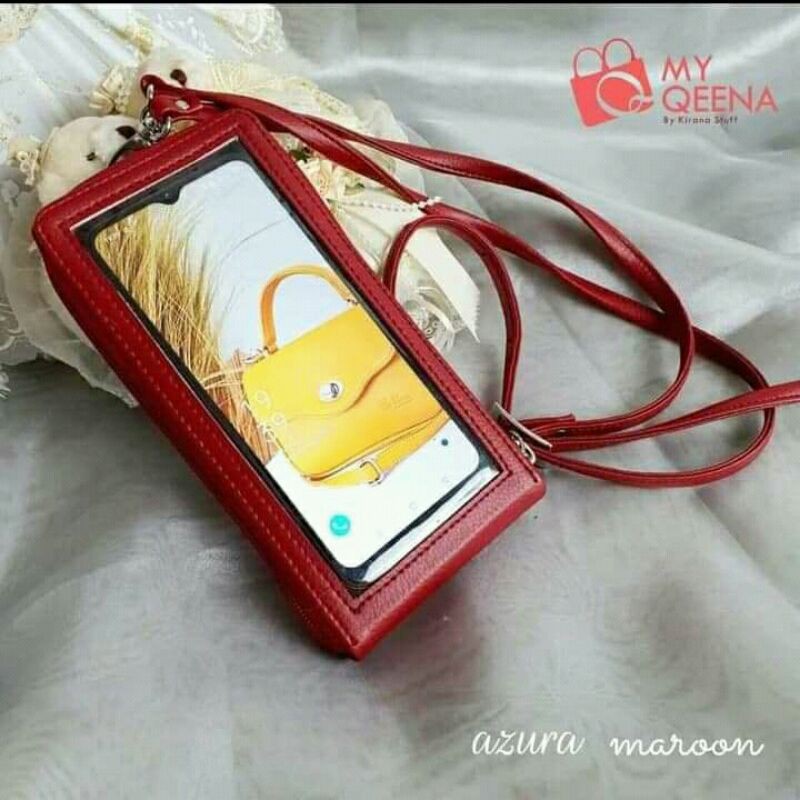 Jual DOMPET HP AZURA TOUCHSCREEN My Qeena by Kirana Stuff | Shopee ...
