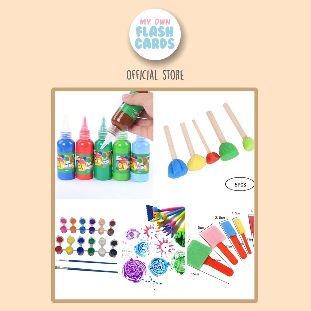 Jual Children Complete Painting Supplies - Finger Paint EVA Sponge ...