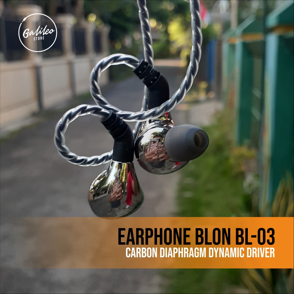 Jual Earphone BLON BL-03 Carbon Diaphragm Dynamic Driver | HiFi IEM BL03 | Shopee Indonesia