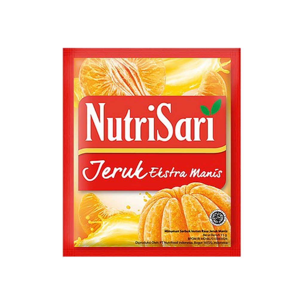 Jual Nutrisari Rasa Buah Jeruk Ekstra Manis | Sachet | Shopee Indonesia