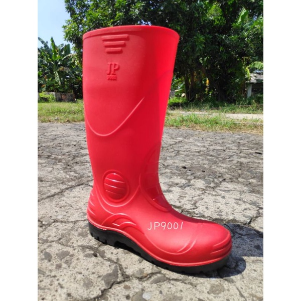 Jual Sepatu Boot Air Tinggi JP9001 Merah/hitam *limited edition ...