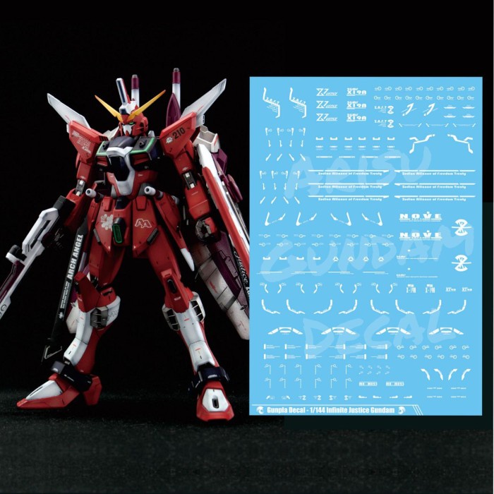 Jual Water Slide Decal Infinite Justice Gundam 1/144 White HG HGCE ...