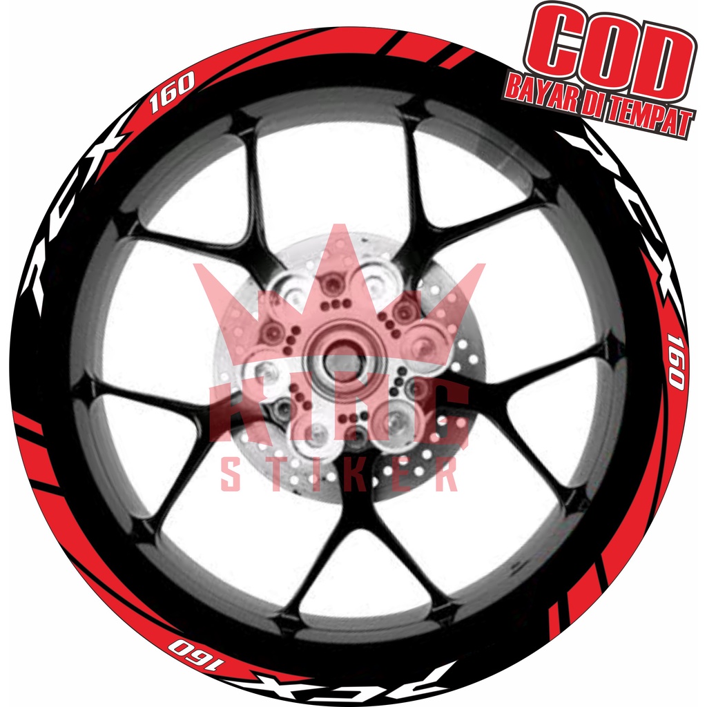 Jual Stiker Motor Velg Honda PCX 160 Sticker Variasi List Pelek ...