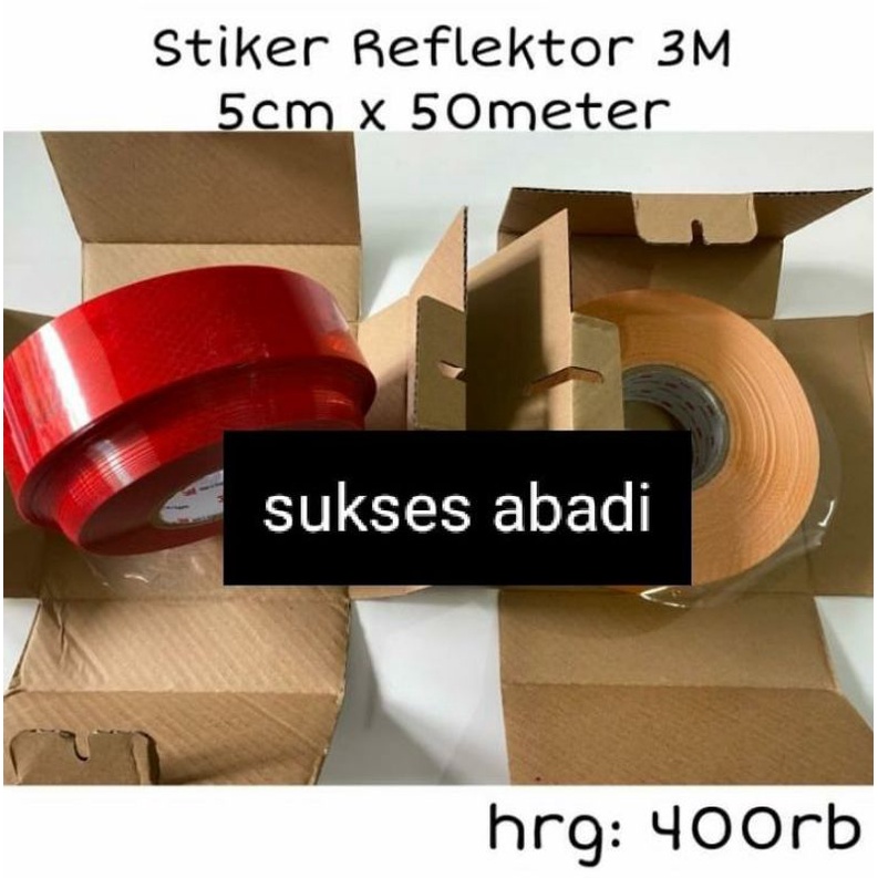 Jual stiker reflektor 3M 50 meter box truk | Shopee Indonesia