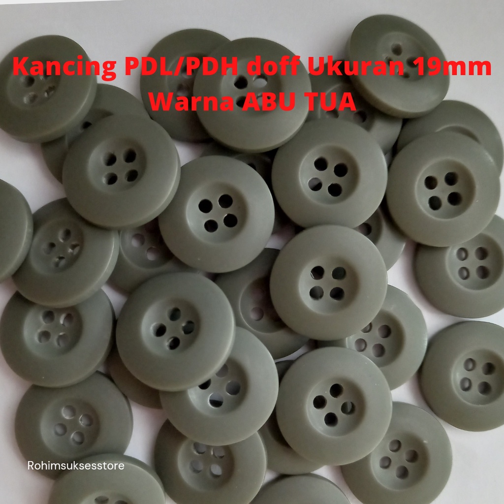 Jual Kancing Pdl/Pdh Doff Baju Seragam Kemeja Celana Ukuran 19mm Murah ...