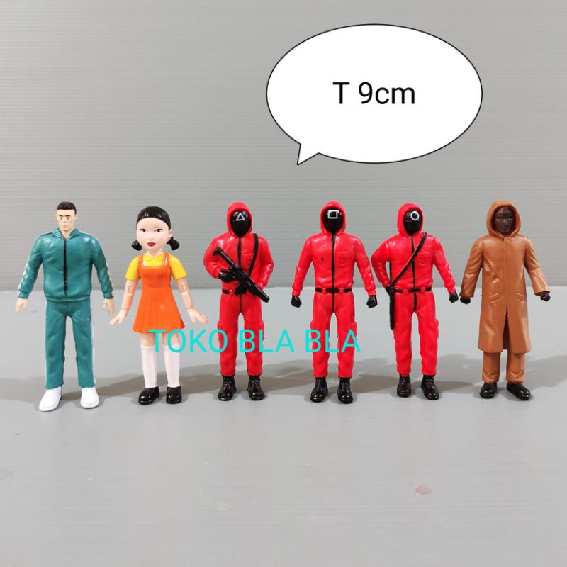 Jual Action Figure Squid Game Set Isi 5 pcs Mainan Squidgame pajangan ...
