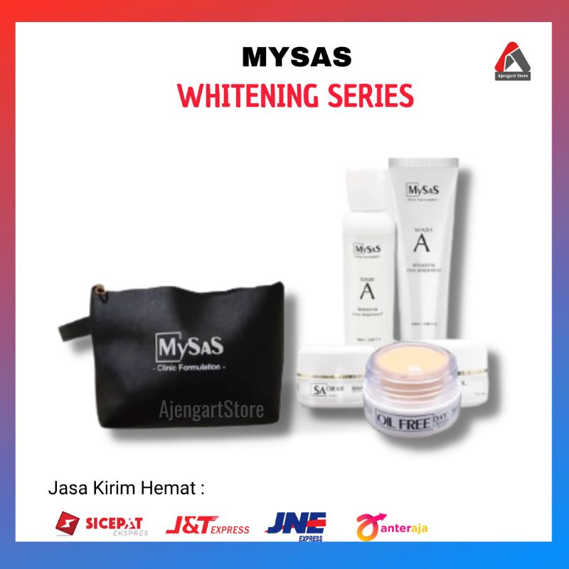 Jual Mysas Paket Normal Whitening Glow Whitening Series Cream Mysas ...