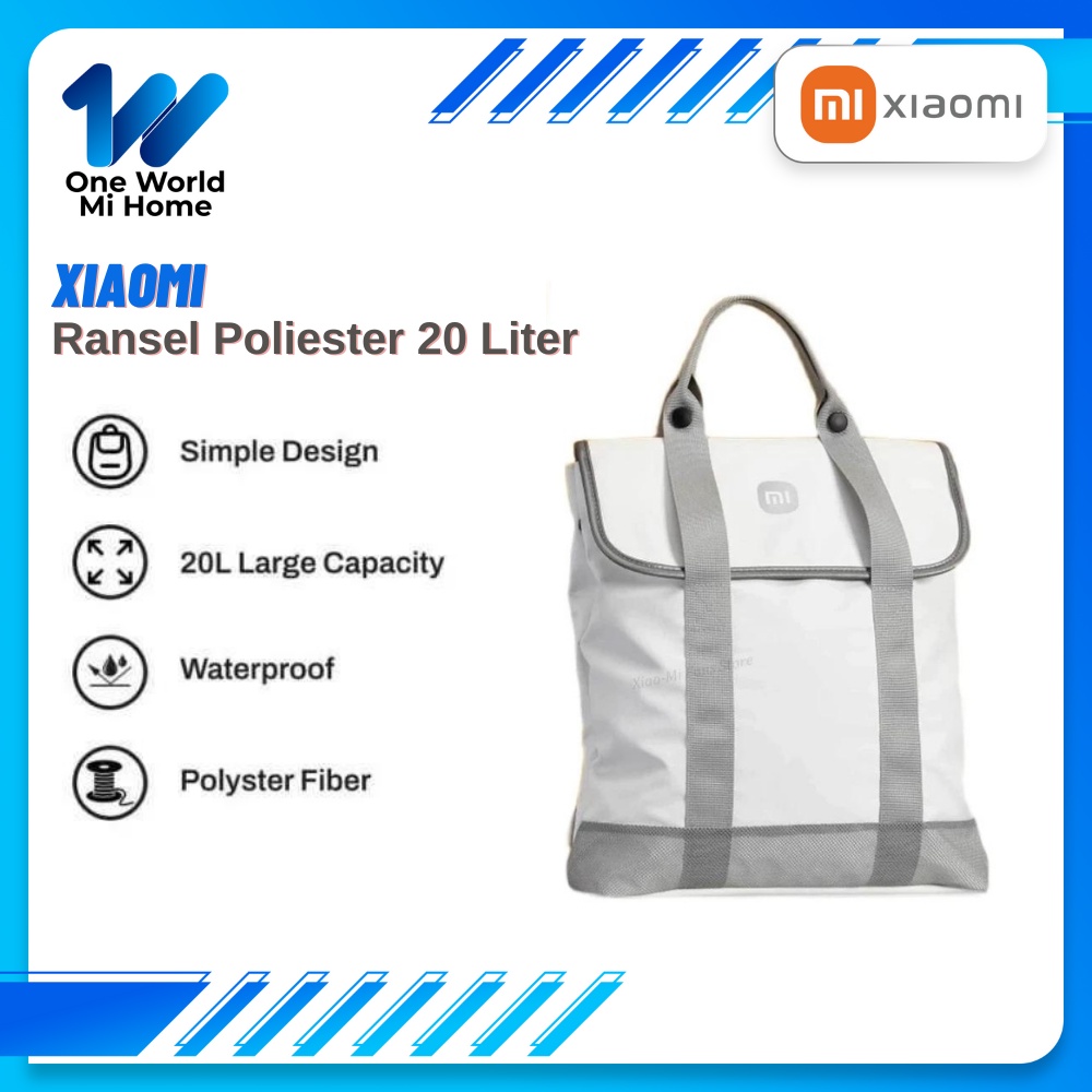 Jual Mi Ransel Polyester Backpack Tas Laptop Waterproof Travel Bag 20L ...
