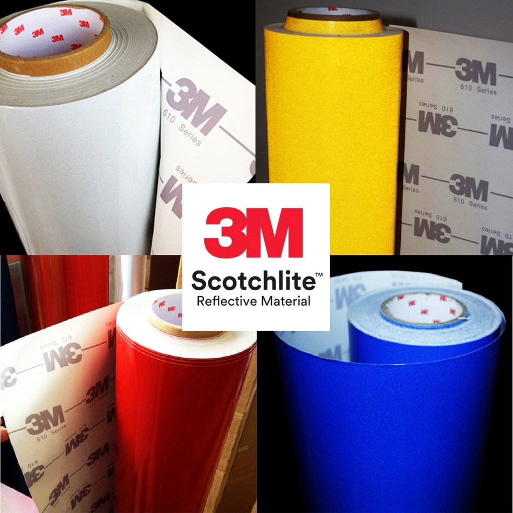 Jual [60cm x 45m] 3M SCOTCHLITE 610 Series Skotlait Scotlite Reflective Sticker Mata kucing 24 ...