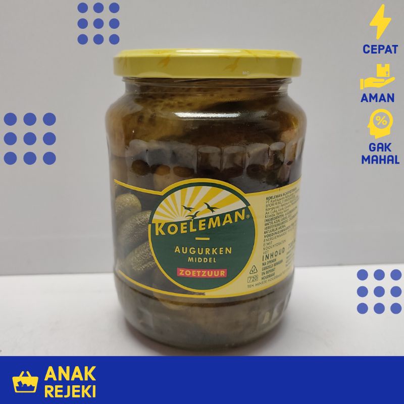 Jual Koeleman Pickled Gherkins 720ml - Acar Ketimun Timun Gerkin ...