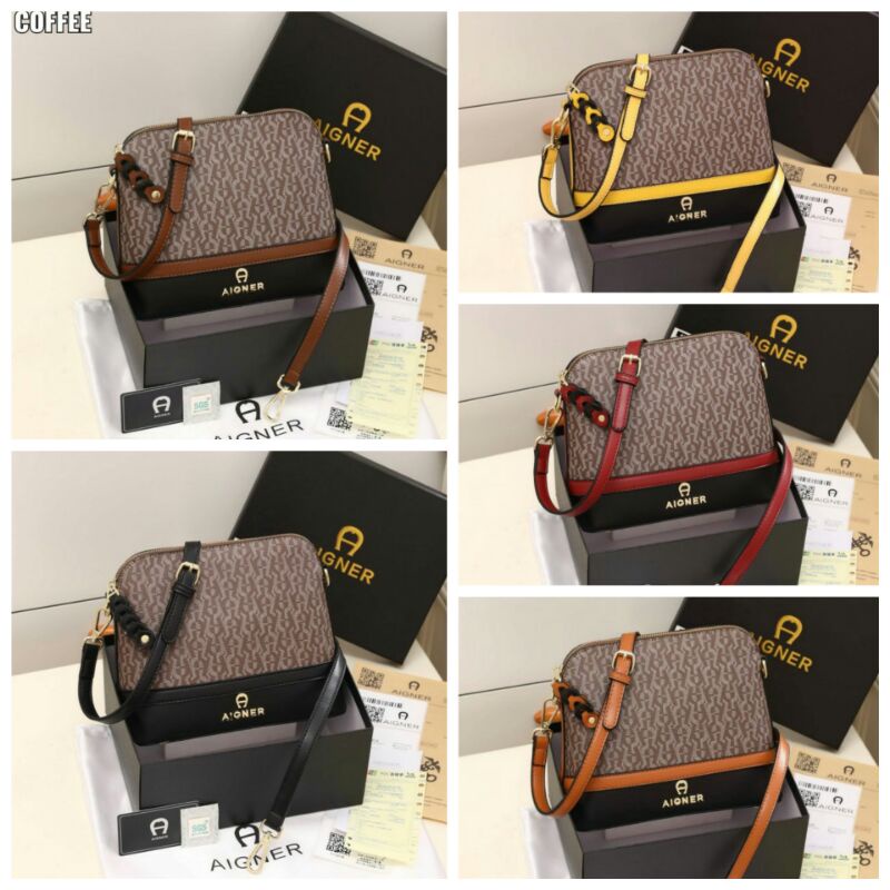 Jual FREE BOX SLINGBAG AIGNER #9989 | Shopee Indonesia