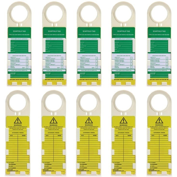 Jual 10 Scaffold Status Holder and Tags Scaffolding Safety Inspection ...