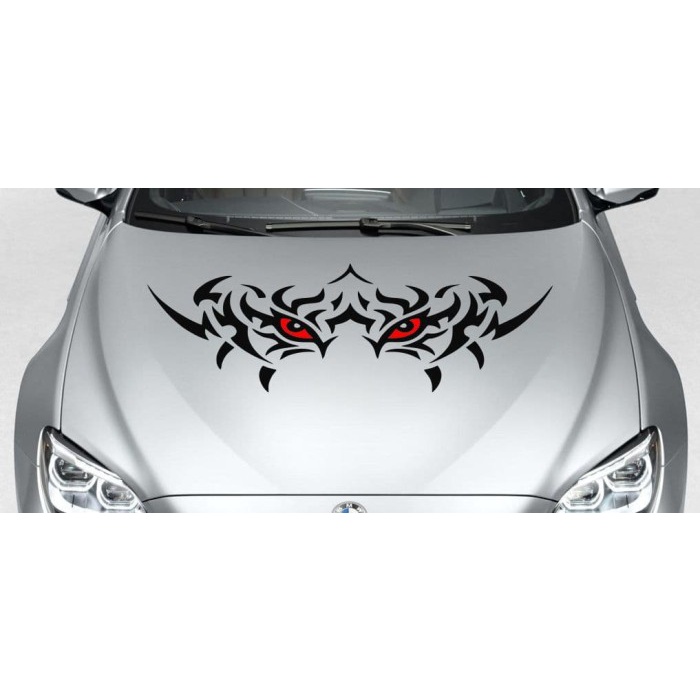 Jual STIKER LEOPARD HARIMAU MACAN KEPALA MOBIL CUTTING STICKER HOOD ...