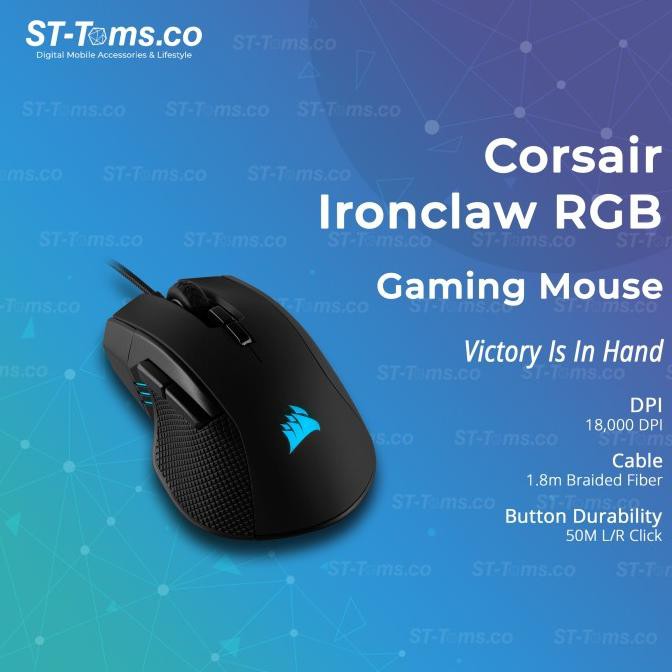 Jual Murah | Laris | Corsair Ironclaw Rgb Gaming Mouse | Shopee Indonesia