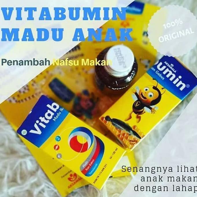Jual Madu Vitabumin 130ml Asli & Original ( Penambah Nafsu Makan Anak ) | Shopee Indonesia