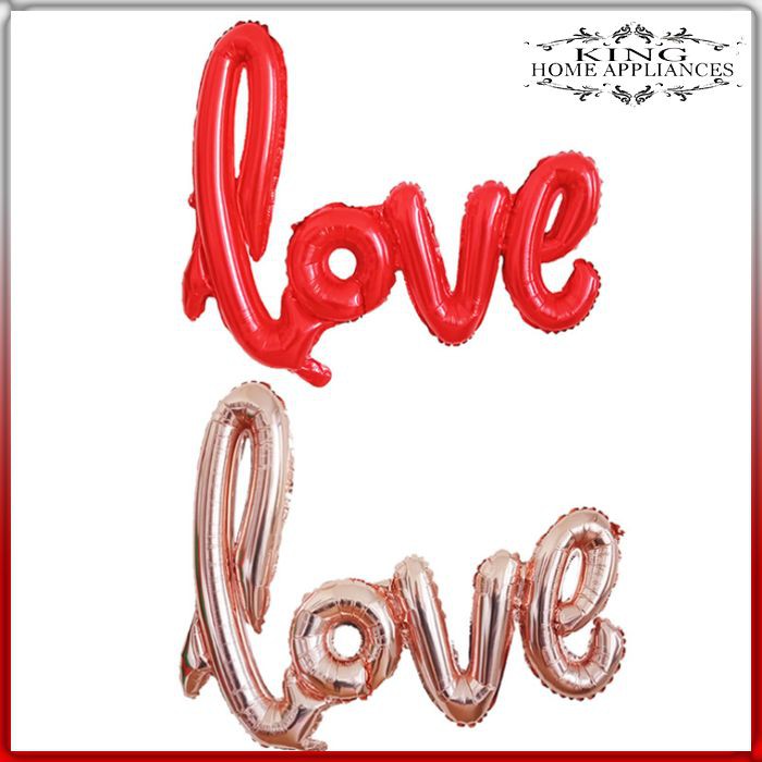 Jual KHA129 PAKET BALON TULISAN LOVE LATIN BALON HURUF BALON FOIL BALON ...