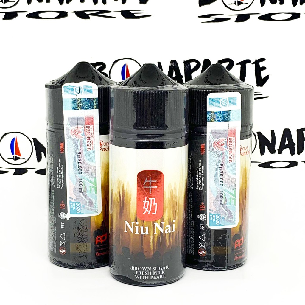 Jual Niu Nai Brown Sugar Milk Pearl 100ML by Vape Packers | Shopee ...