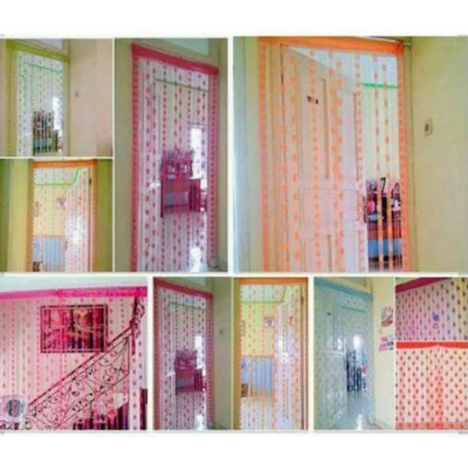 Jual Tirai Benang Motif Love Tirai Pintu Dan Jendela Gorden Banyak ...