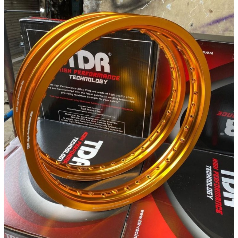 Jual VELG TDR RACING WX WSHAPE 160 x 185 - 17 VELEG PELK RIM 17 GOLD ...