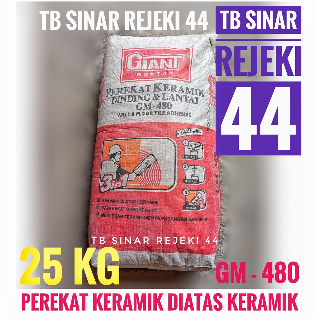 Jual GIANT MORTAR 480 Semen Instan Perekat Keramik diatas Keramik ...