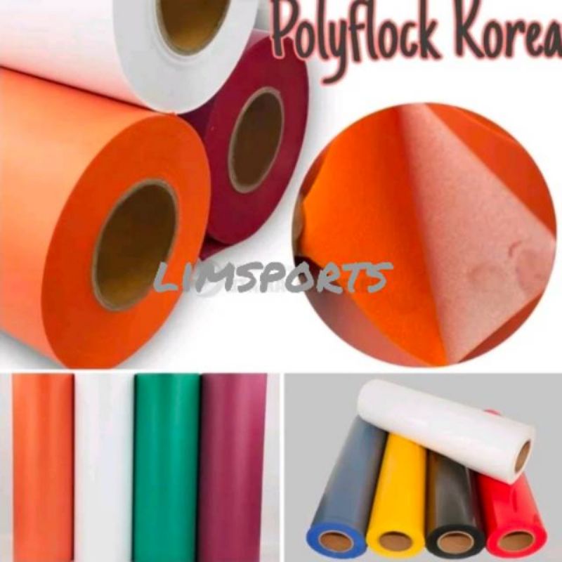 Jual Polyflock polyflex Flock Bludru Korea / Polyflex Bludru / Poly ...