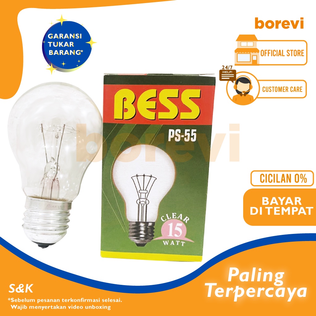 Jual LAMPU PIJAR BESS PS-55 15 WATT - BOHLAM PIJAR | Shopee Indonesia