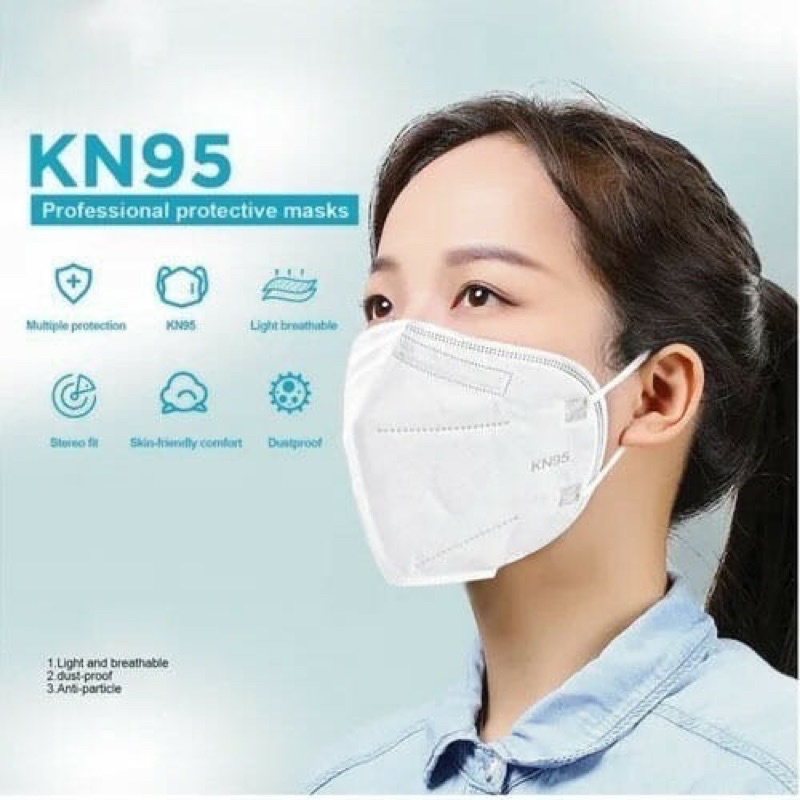 Jual Masker KN95 PM2.5 Earloop kn 95 filter 95% setara n95 4 ply isi 10 ...