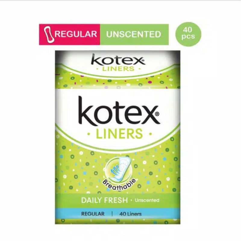 Jual Kotex Daily Fresh Liner Reguler 40Pcs | Shopee Indonesia