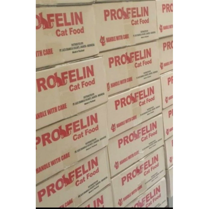 Jual profelin kaleng tuna / makarel 400gr cat food harga 1 box isi 24pc ...