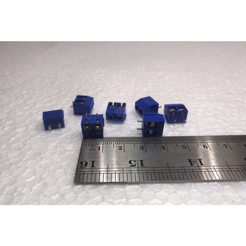 Jual Terminal Block PCB Biru KF301 2 Pin 5.0mm | Shopee Indonesia
