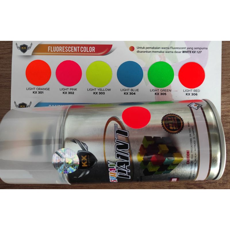 Jual CAT DUCO SEMPROT KX FLUORESCENT LIGHT ORANGE PINK YELLOW BLUE ...
