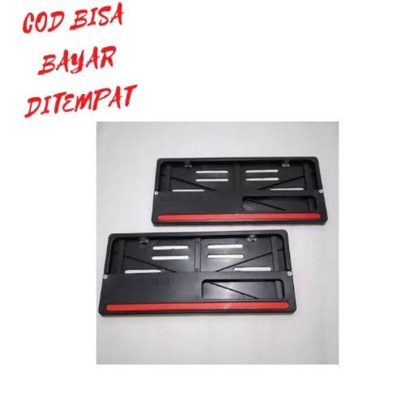 Jual plat nomor motor list merah biru putih tempat plat nomor motor ...