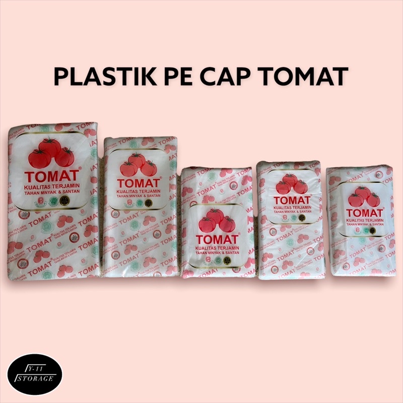 Jual Plastik PE Cap Tomat Murah Ukuran Lengkap 1/4 1/2 1kg 2kg Per Pack ...