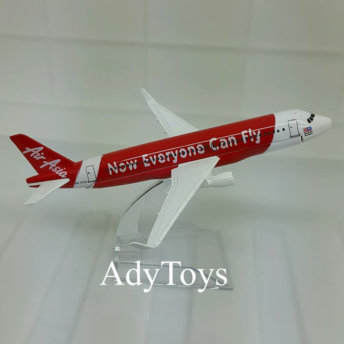 Jual Jual NEW EveryOne Can Fly AIR ASIA RED Miniatur Pajangan Pesawat ...