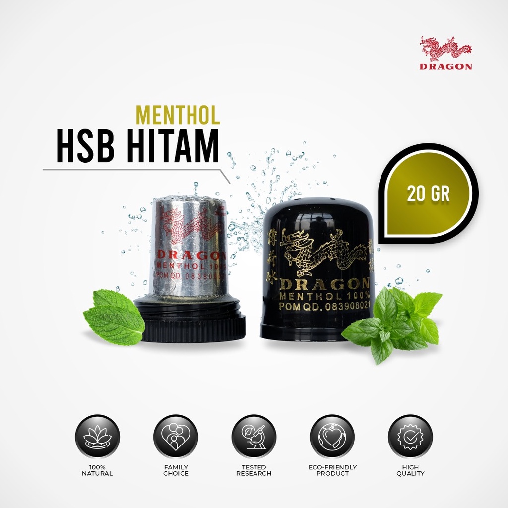 Jual Dragon Menthol HAP HSB 20 gr | Menthol Gosok | Shopee Indonesia