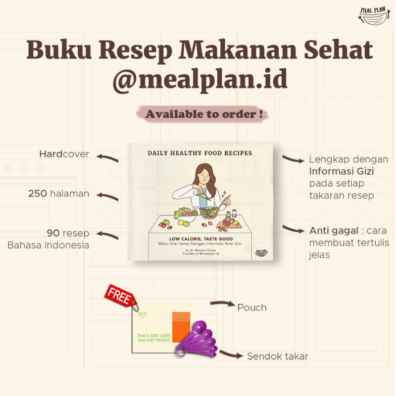 Jual BUKU RESEP MAKANAN SEHAT @mealplan.id | Shopee Indonesia
