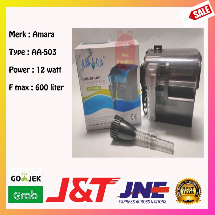 Jual Filter Gantung Aquarium 60 L / Filter Gantung Plus Skimmer ...