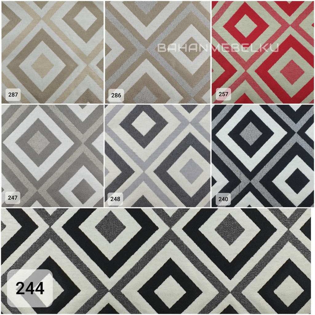 Jual KAIN CORAK - OLIVER - MOTIF DIAMOND - INTERIOR SOFA MEBEL ...