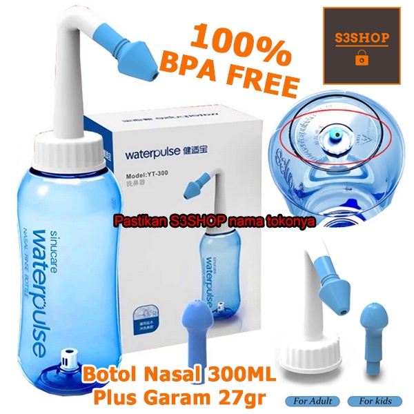 Jual Botol Nasal Cuci Hidung Sinus Wash Rinse Bottle Nasal Waterpulse ...
