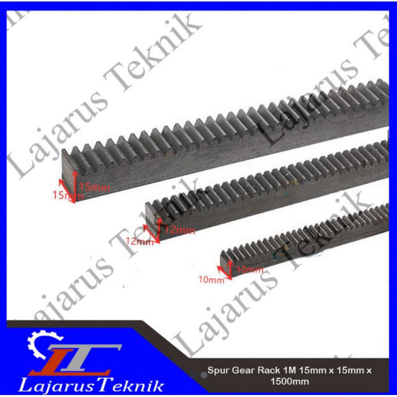 Jual Spur Gear Rack 1M 15mm x 15mm x 1500mm | Shopee Indonesia