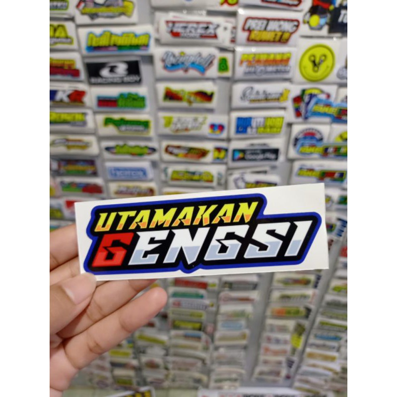 Jual sticker printing UTAMAKAN GENGSI | Shopee Indonesia