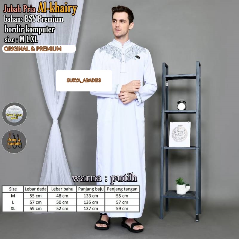 Jual PROMO !!! Jubah Gamis Pria Model Terbaru AL-KHAIRY / Jubah Pria Premium / Jubah Muslim ...