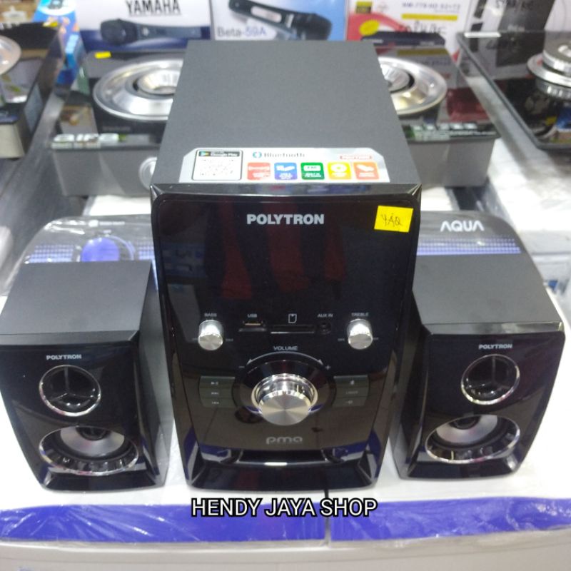 Jual SPEAKER POLYTRON PMA 9521 BLUETOOTH USB FM RADIO | Shopee Indonesia