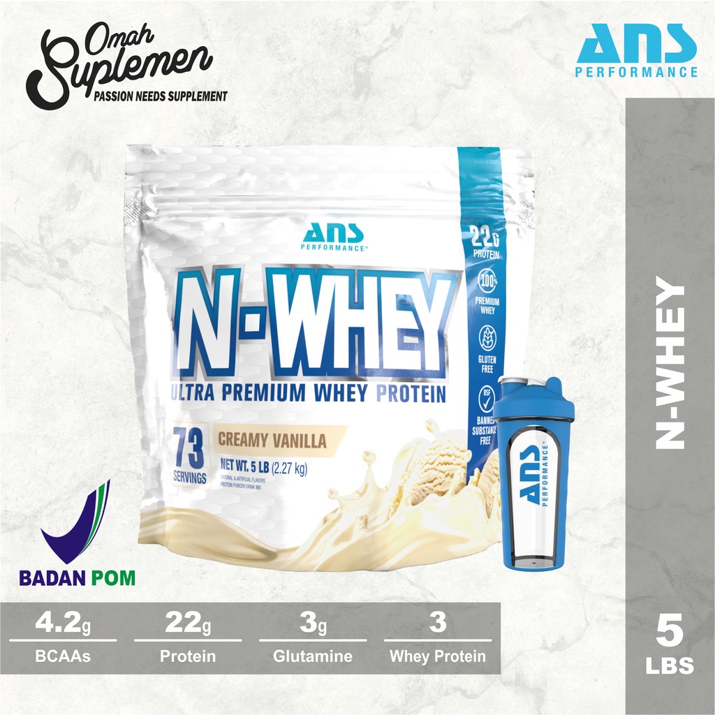 Jual ANS N Whey 5 lbs Whey Protein ans N-Whey 5lbs BPOM | Shopee Indonesia