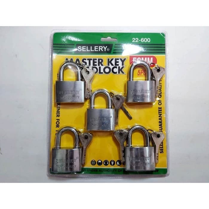 Jual GEMBOK SET SELLERY MASTER KEY 50 S 22-600R | Shopee Indonesia