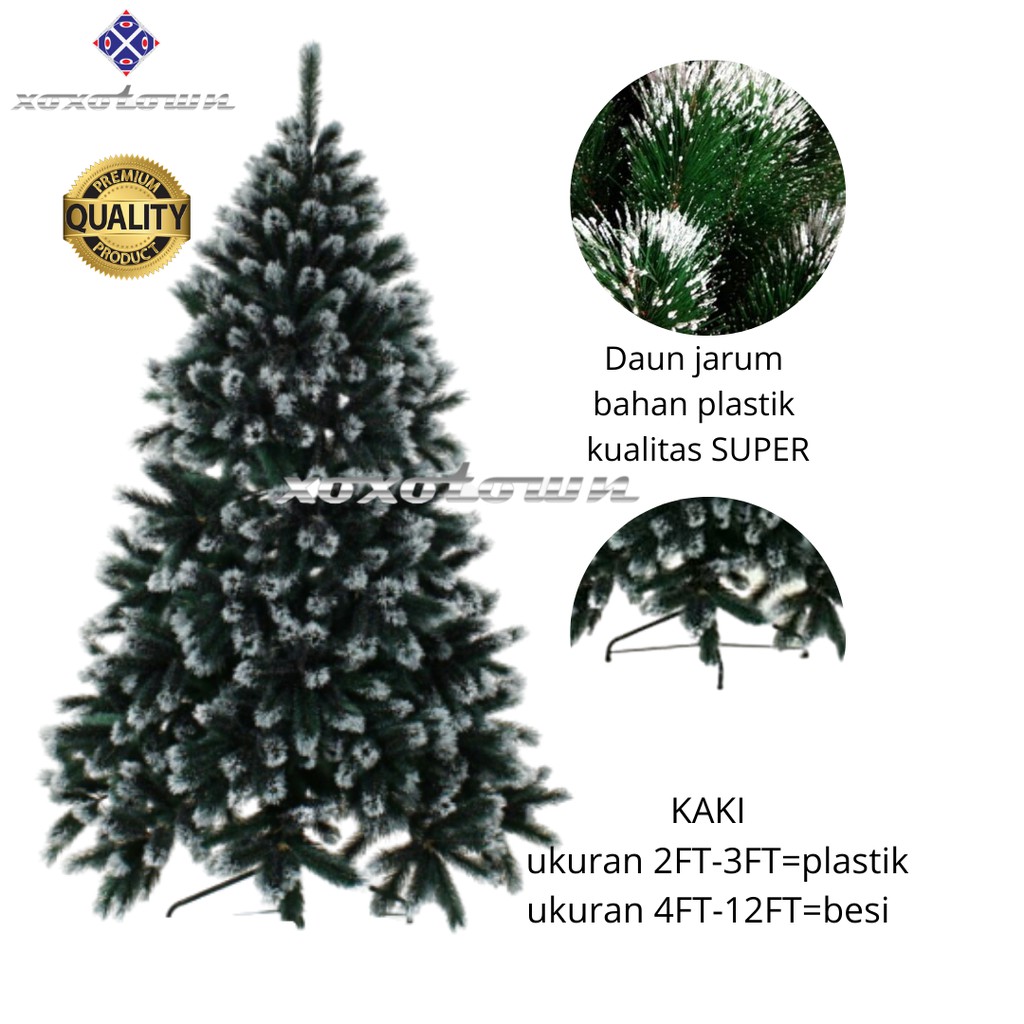 Jual pohon natal 3 feet / 90 cm alaska rainbow fir tree tipe jd1789rb ...
