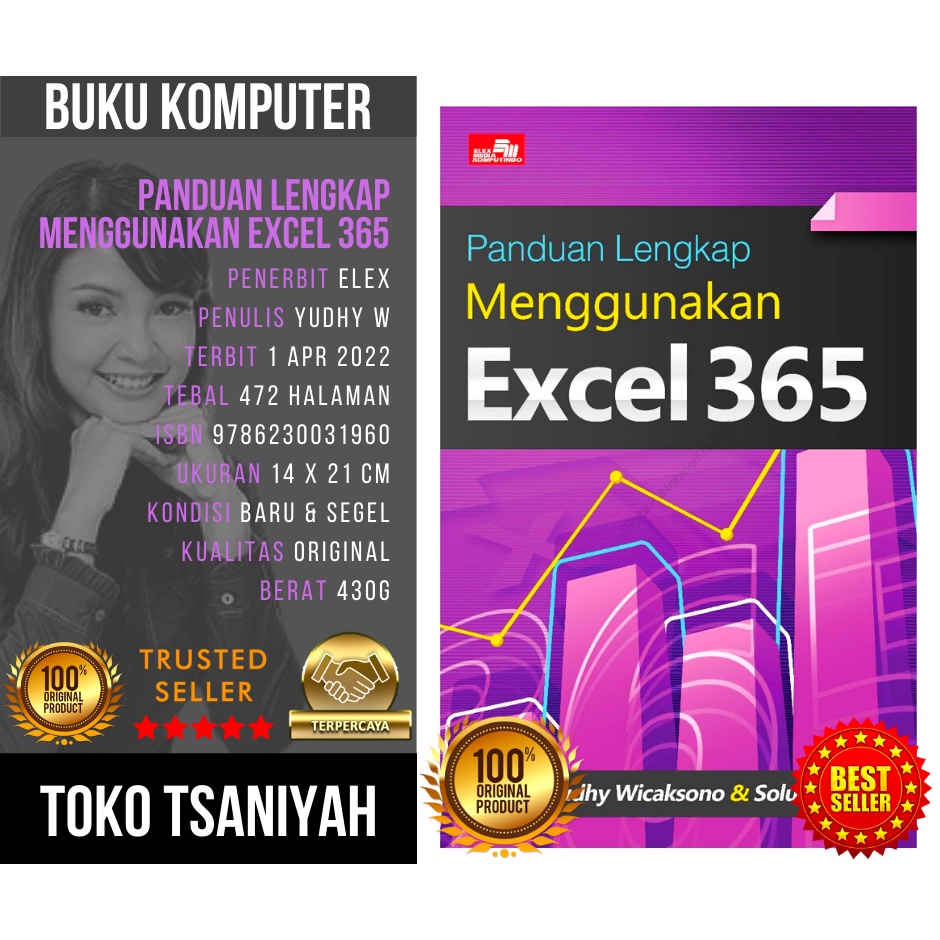 Jual Buku Microsoft Excel Panduan Lengkap Menggunakan Excel 365 Yudhy Wicaksono Solusi Kantor ...